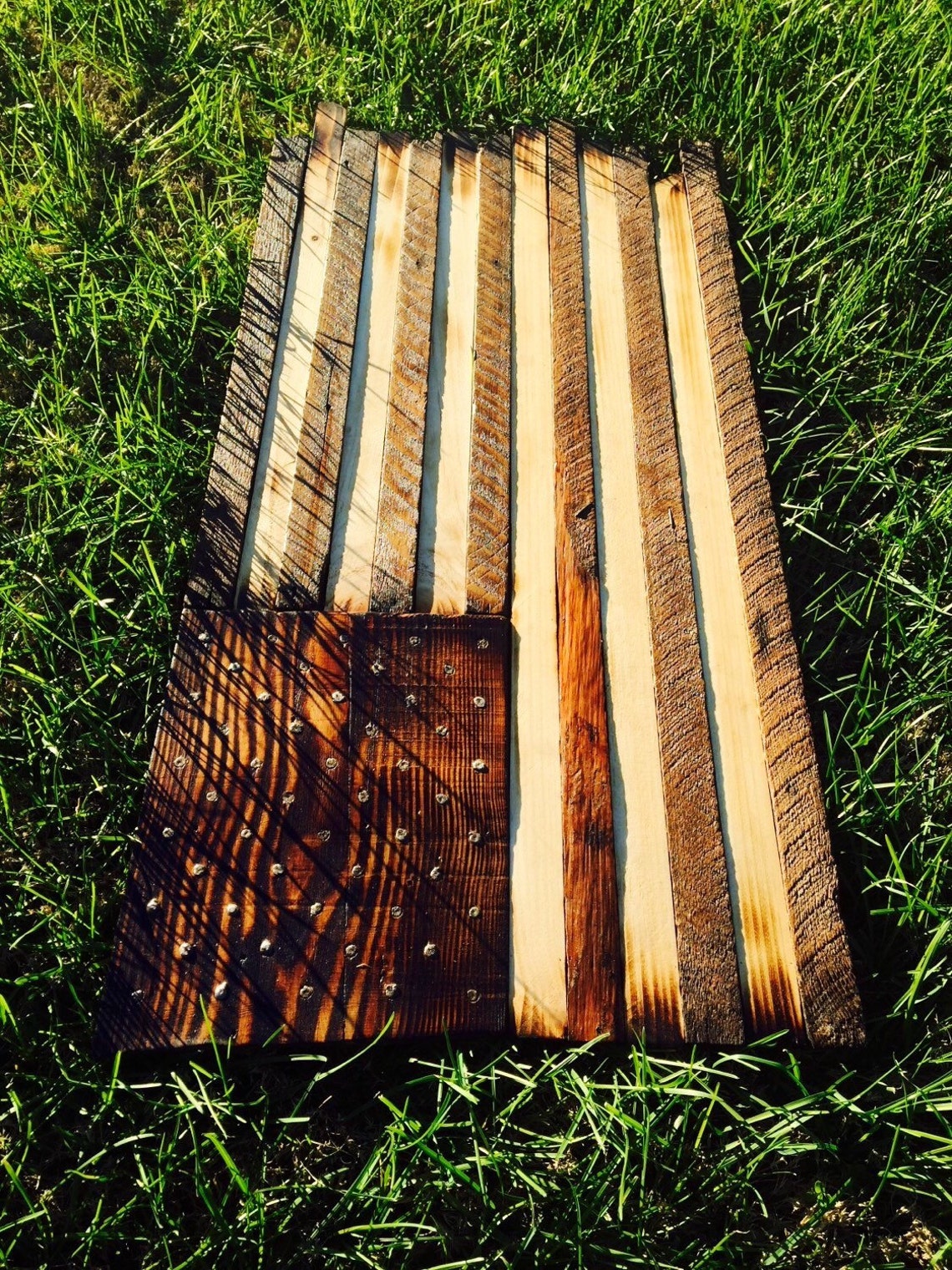 Large Reclaimed Wood American Flag - Etsy