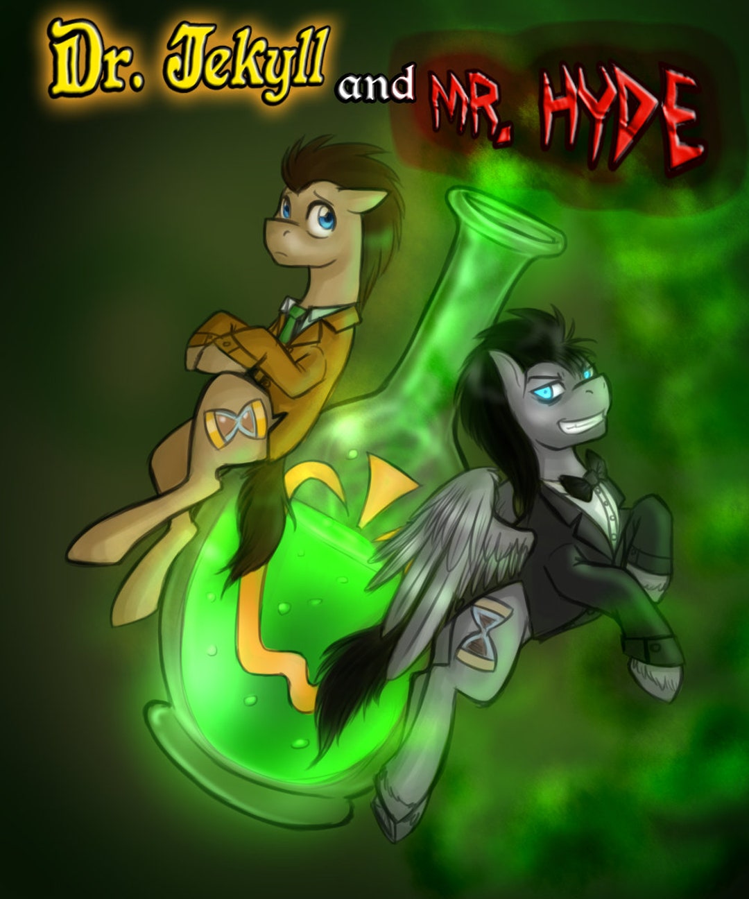 Discord Whooves Jekyll and Hyde Postcard Print - Etsy