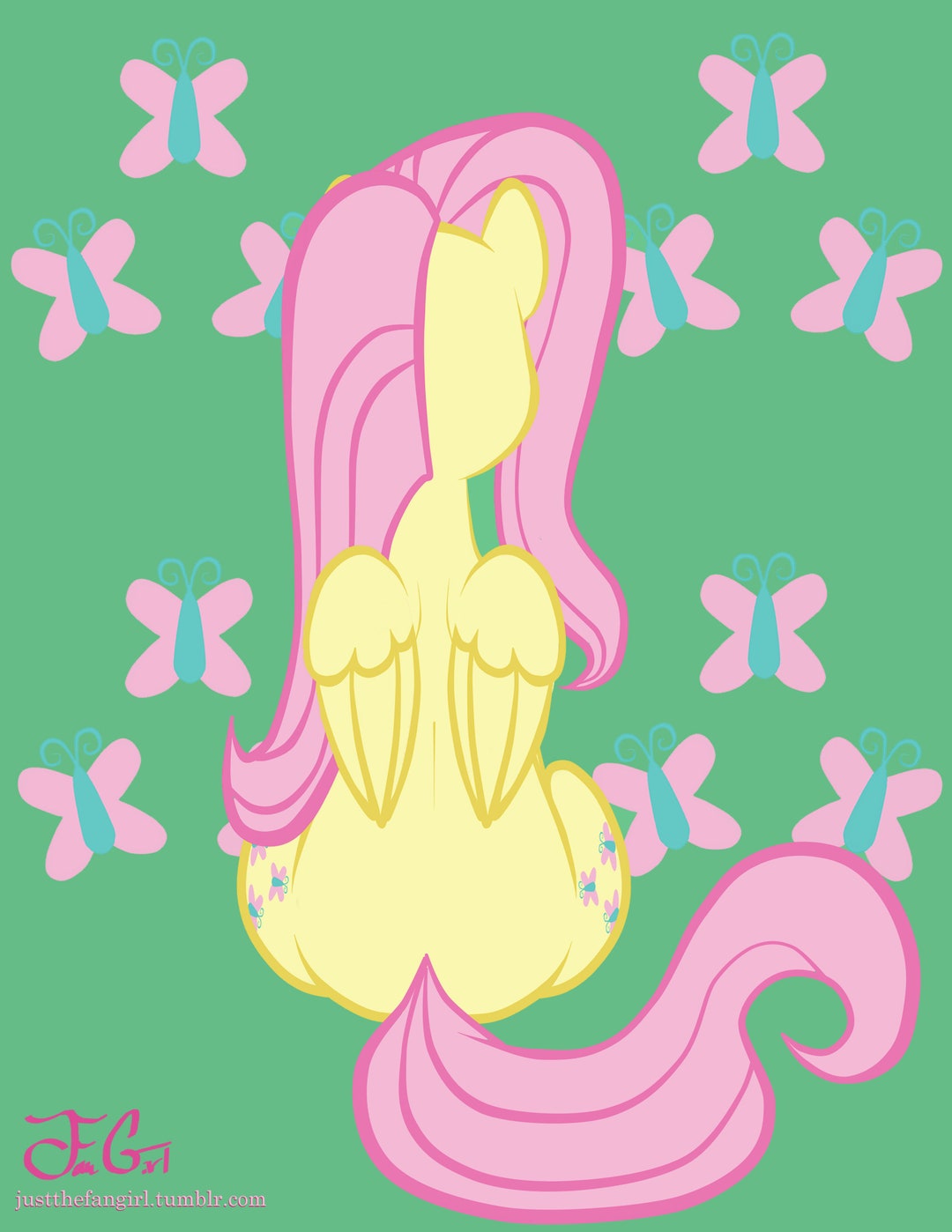 Fluttershy Butt - Etsy