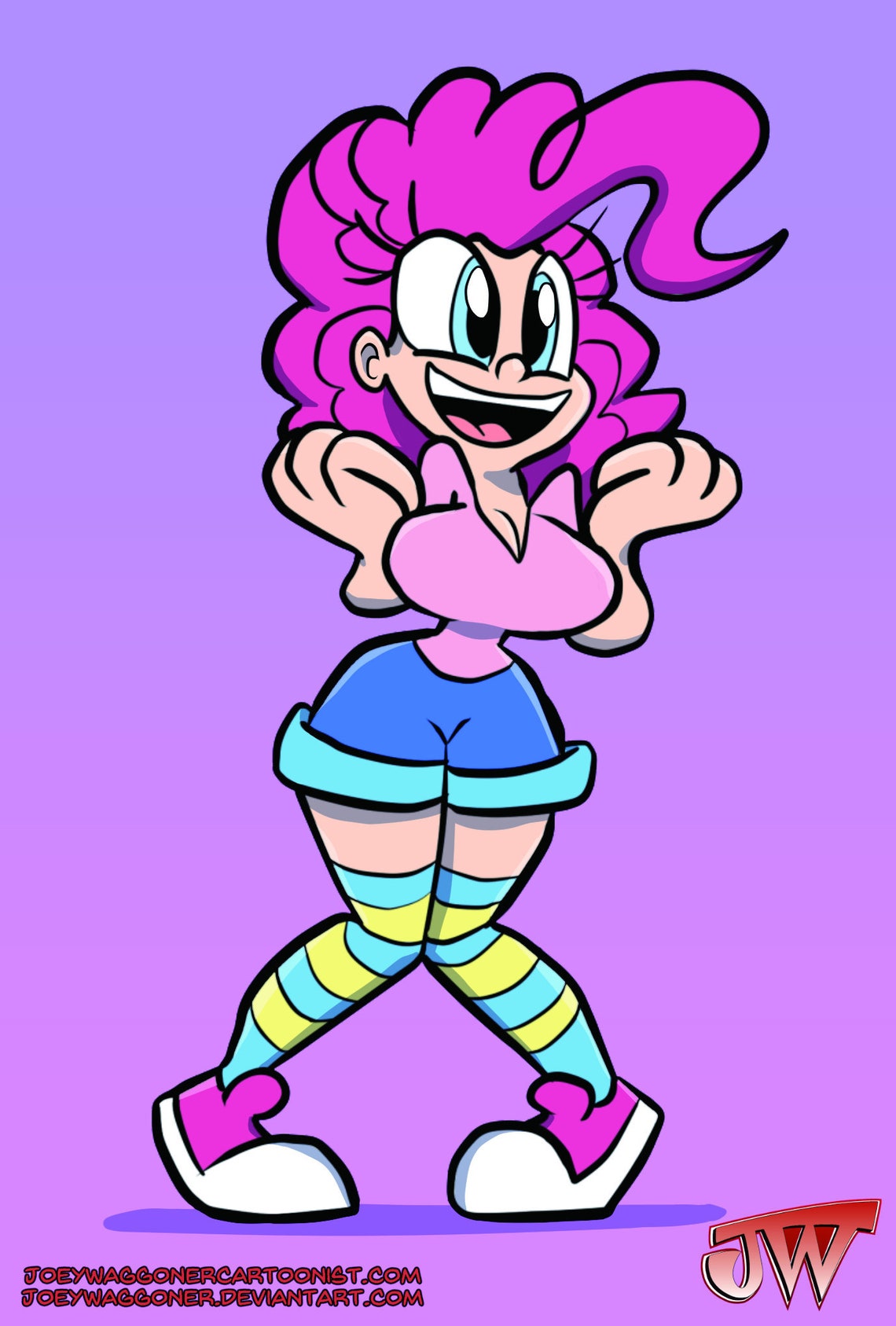 Human Pinkie Pie Postcard Print by Joeywaggoner - Etsy
