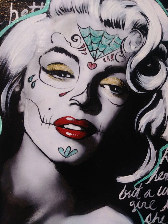 Marilyn Monroe Dia De Los Muertos Art