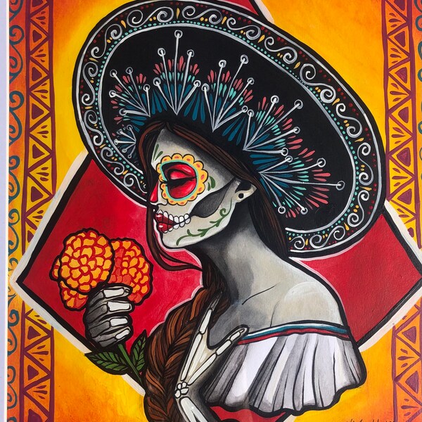 Day of the Dead Art - Etsy