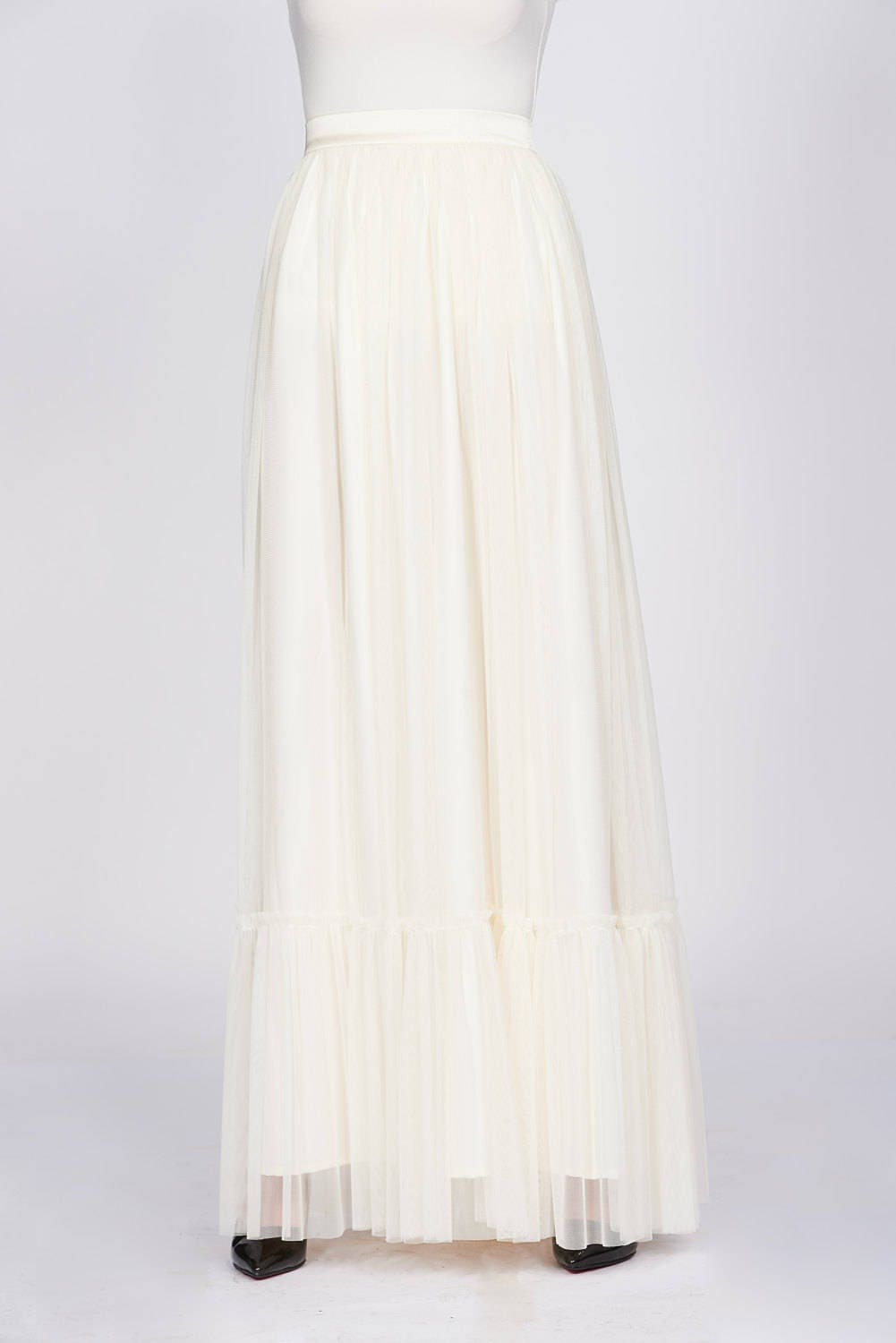 Long Wedding Skirt Ivory Bridal Skirt Beach Wedding Skirt | Etsy