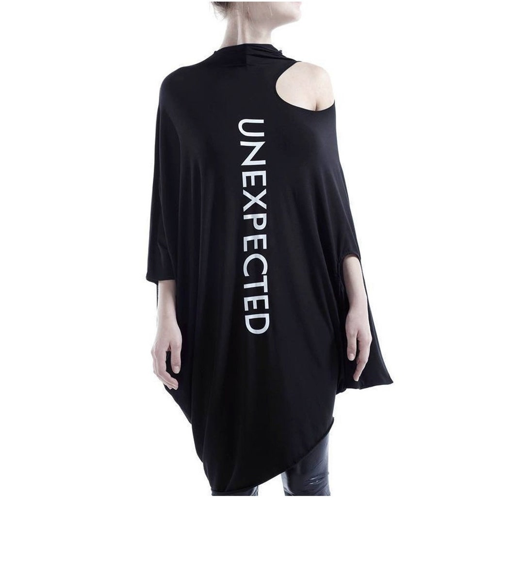 Black Maxi Tunic Top: Loose Gothic Dress, Statement Summer Top - Etsy