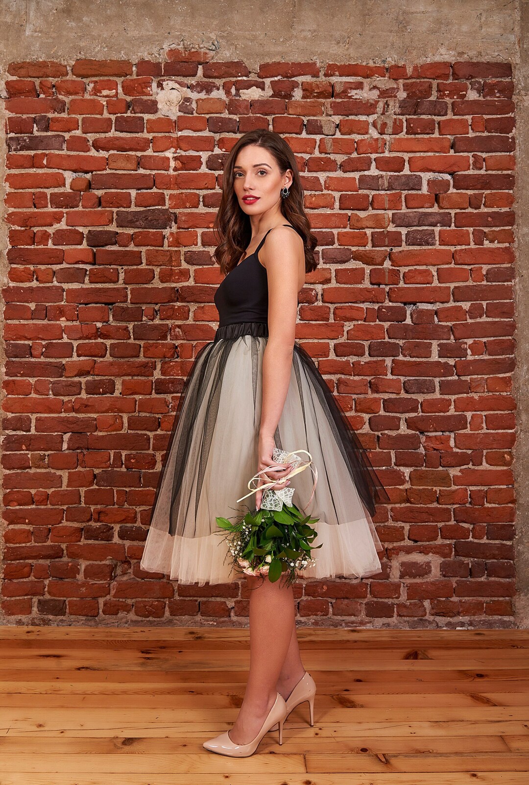 Tulle Midi Skirt: Elegant Flowy Tutu for Wedding Guests - Etsy
