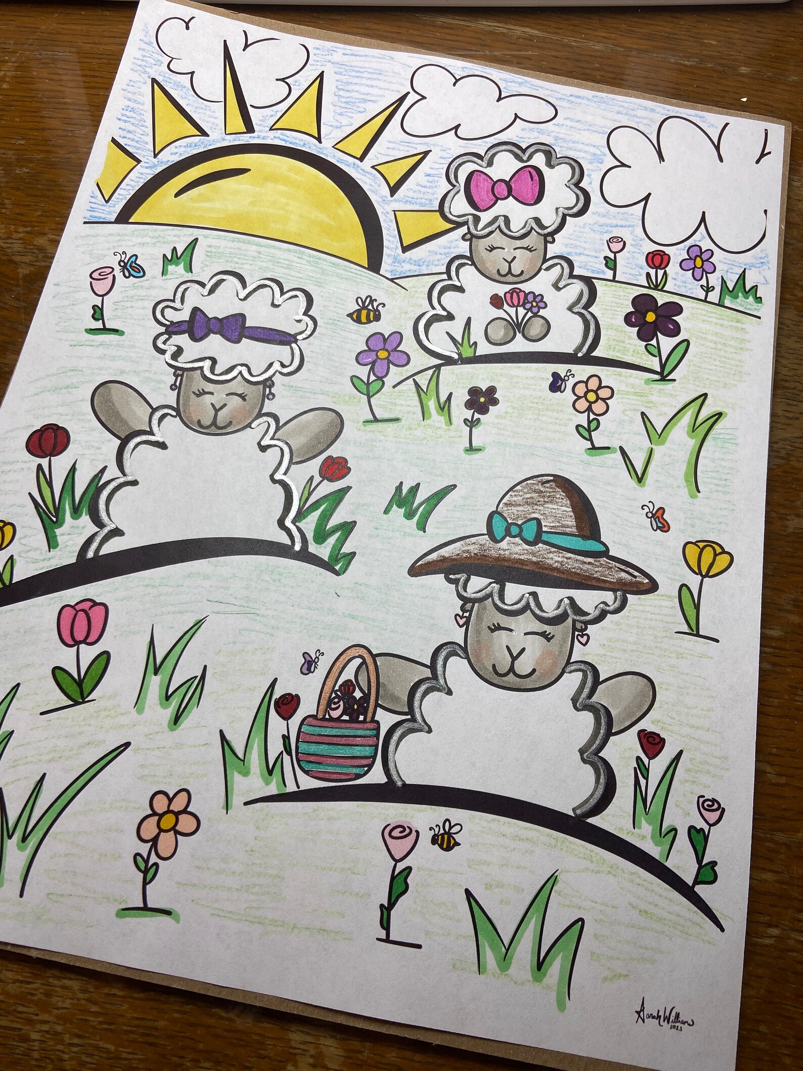 Coloring Page for Kids Sheep Animal Coloring Sheet Printable Instant ...