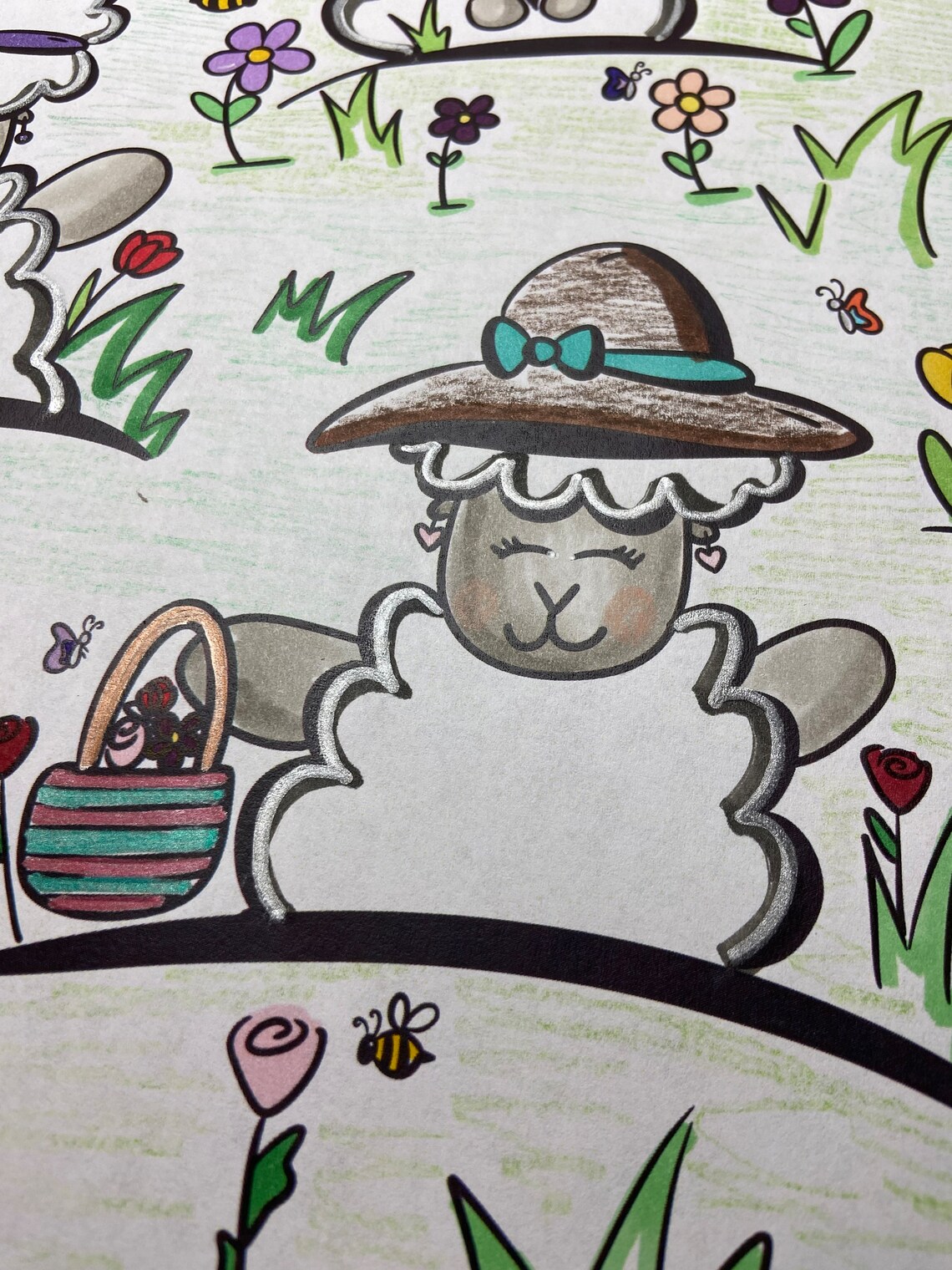 Coloring Page for Kids Sheep Animal Coloring Sheet Printable Instant ...