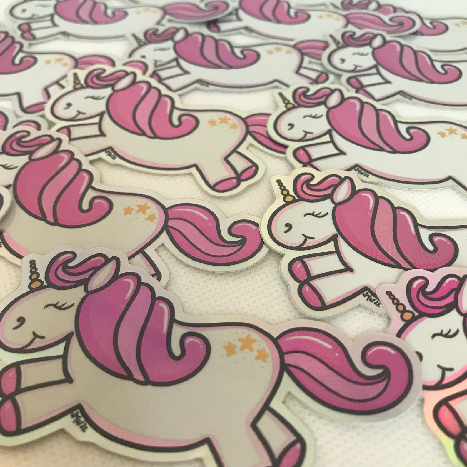 Unicorn Sticker Holographic Unicorn Sticker Pink Horse Vinyl Sticker ...