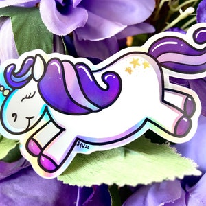 Unicorn Sticker, Holographic Unicorn Sticker, Vinyl Sticker, Decal - Etsy