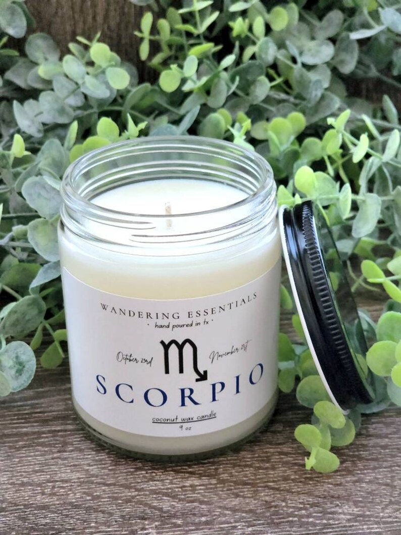 SCORPIO Zodiac Coconut Wax Candle Scented Candle - Etsy