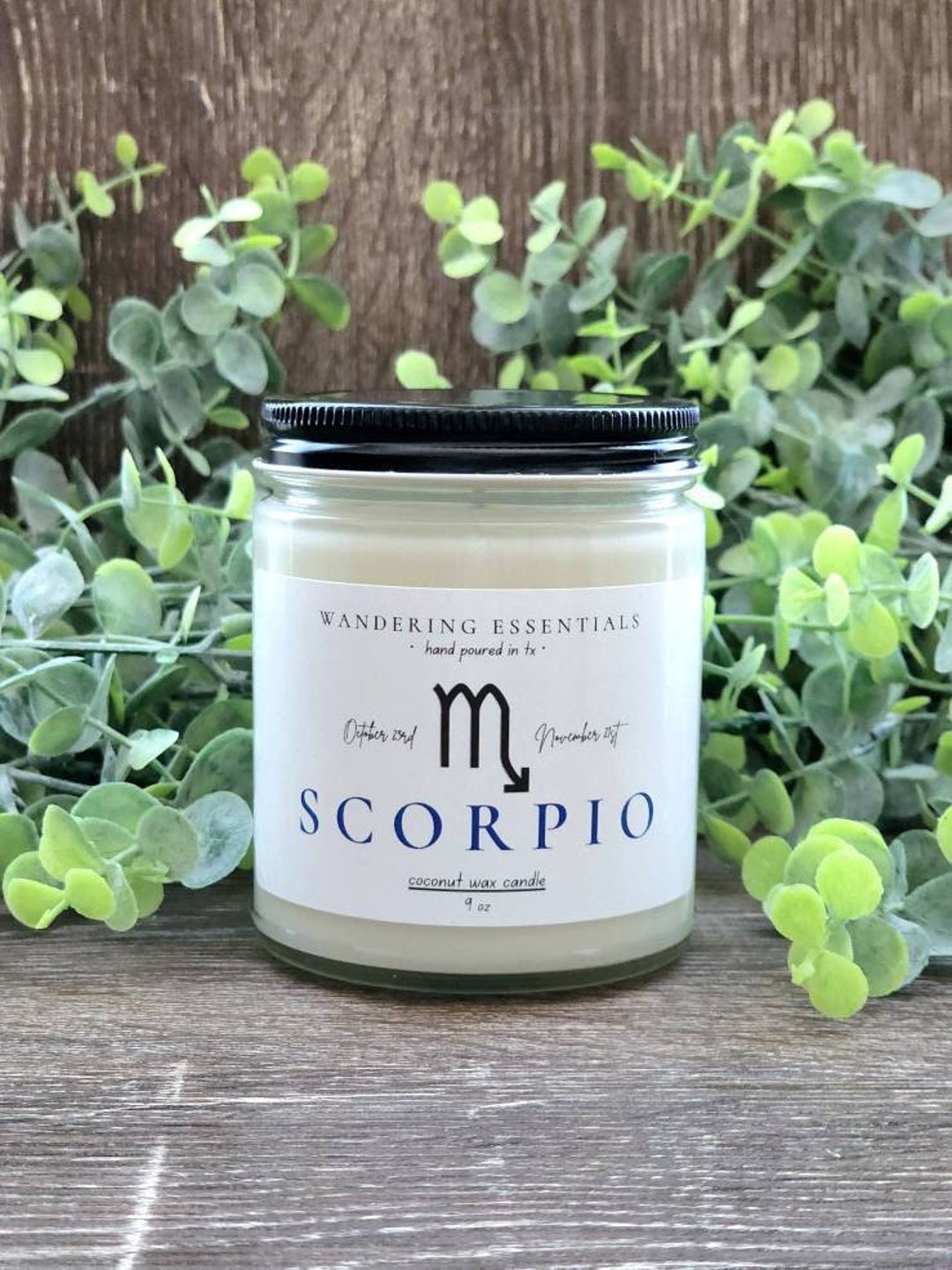 SCORPIO Zodiac Coconut Wax Candle Scented Candle Paraffin-free Candle ...