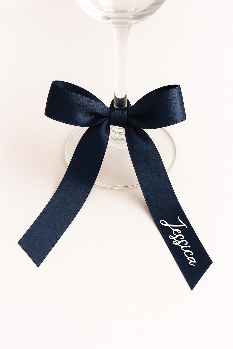 Personalized Satin Ribbon Name Tags, Bridal Shower, Bridesmaid Gift ...