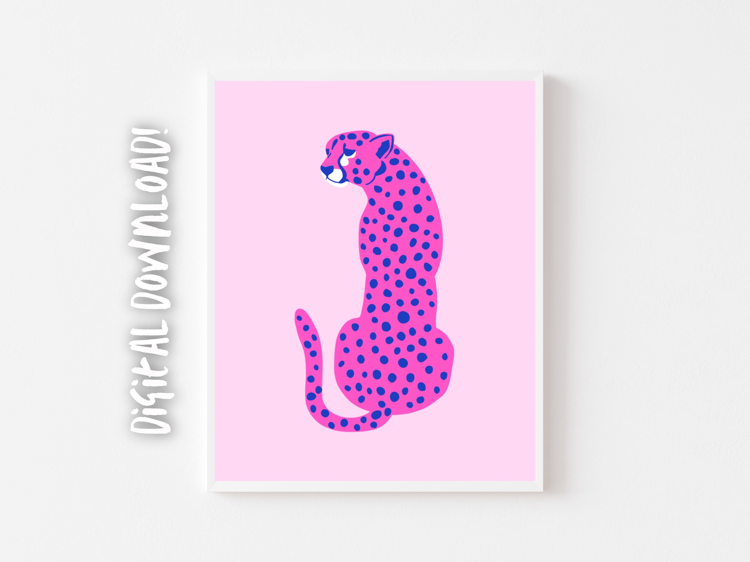 Prints Digital Prints Preppy wall art Digital print Leopard ...