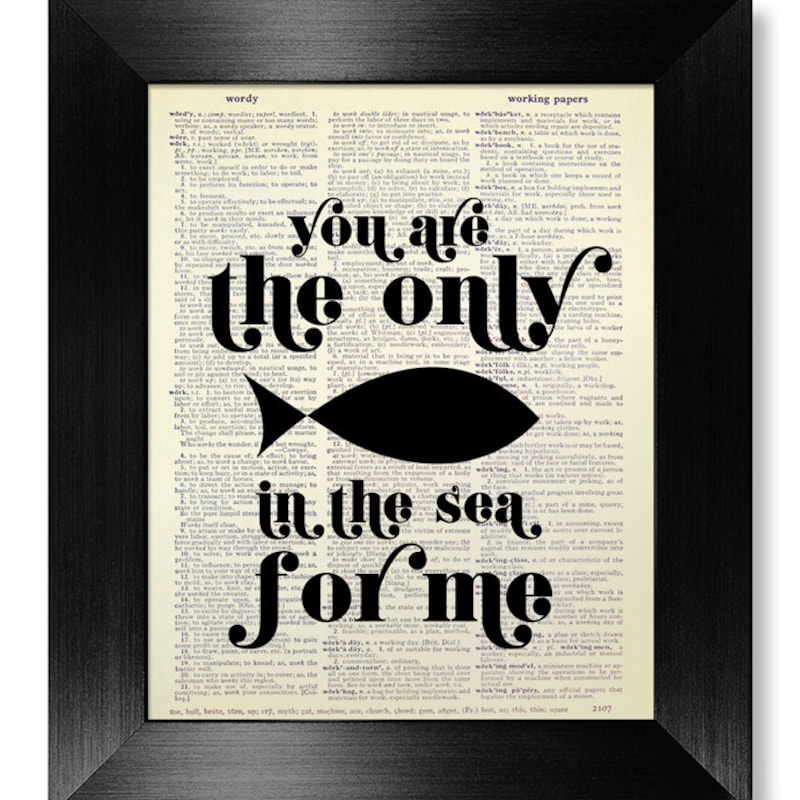 Only Fish in the Sea - Etsy