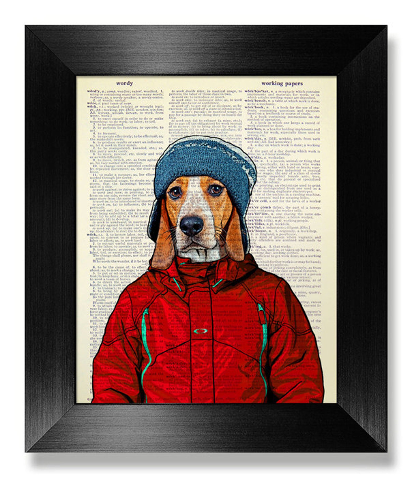 BEAGLE Art DOG Painting Beagle Print Dog Poster KIDS Room - Etsy