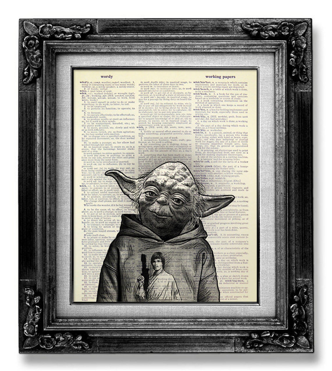 Star Wars Print Yoda Print Star Wars Print Art Starwars | Etsy