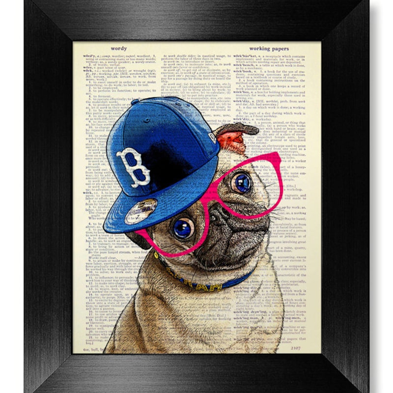 Pug Print - Etsy