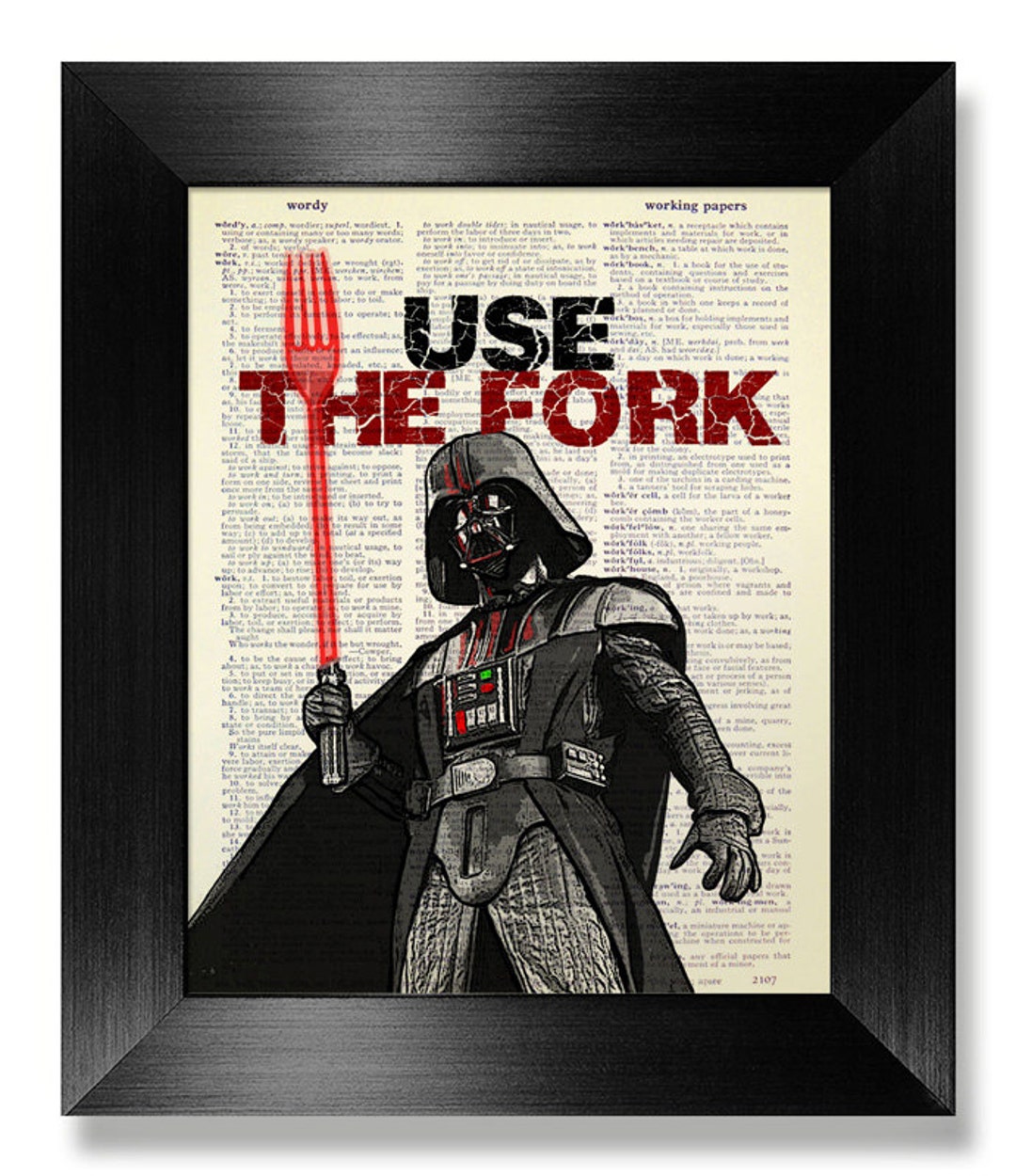 Darth VADER Kitchen Wall Art, STAR WARS Poster, Kitchen Wall Decor ...