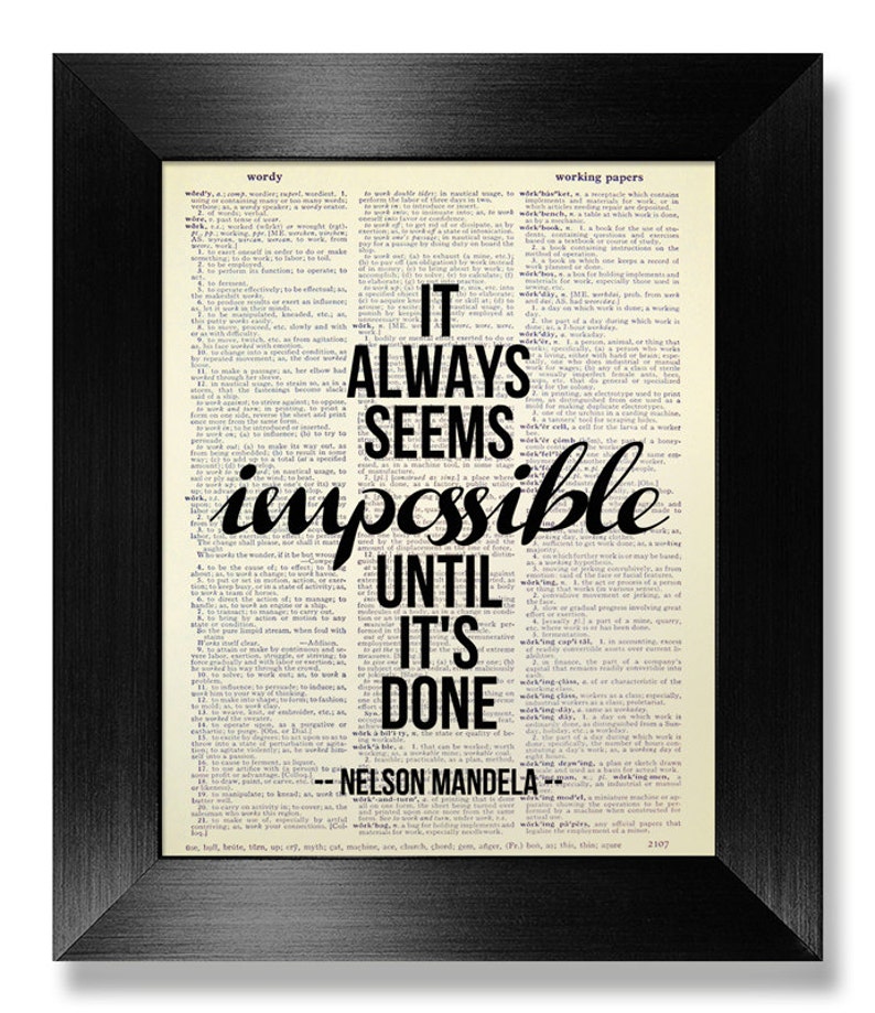 Typography Poster QUOTE Print Art MOTIVATIONAL Wall Decor - Etsy