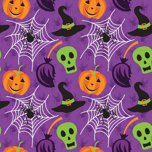 Halloween Fabric by the Yard Cotton - Etsy