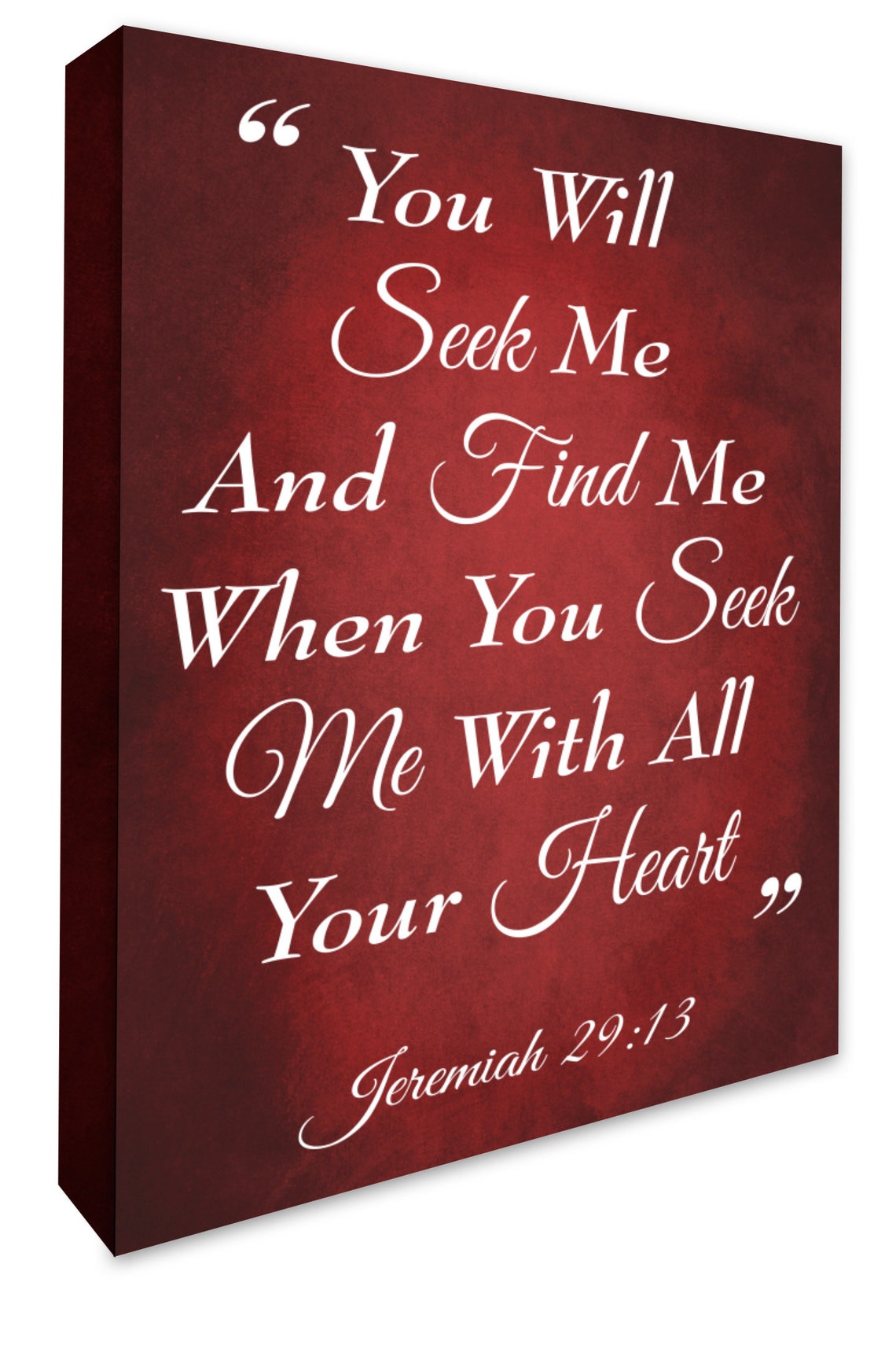 Jeremiah 29:13 Biblical Verse Wall Art Prints Scripture Bible | Etsy