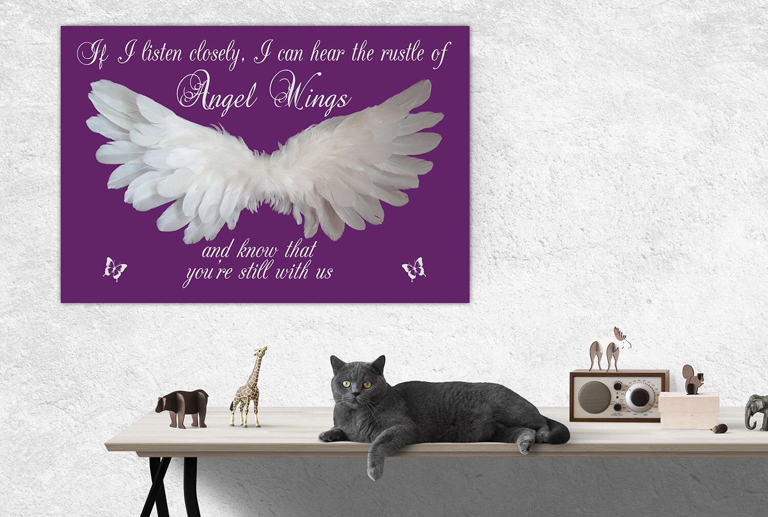 Angel Wings Wall Art Decor Quote Angel Wall Hanging Poster | Etsy