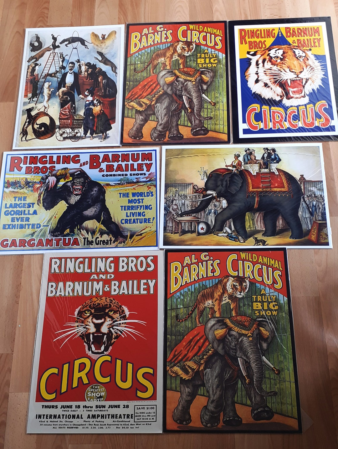 A Selection of Vintage Circus Posters A3 or A4 Size Available - Etsy UK