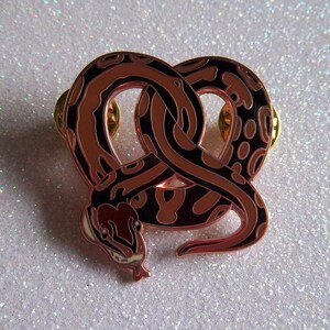Pretzel Pythons Enamel Pin - Etsy