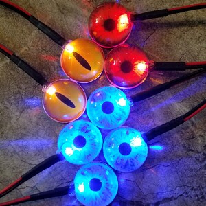 LED Costume / Fursuit Eyes (power Options!) - Custom - 1.5" - 2 ...