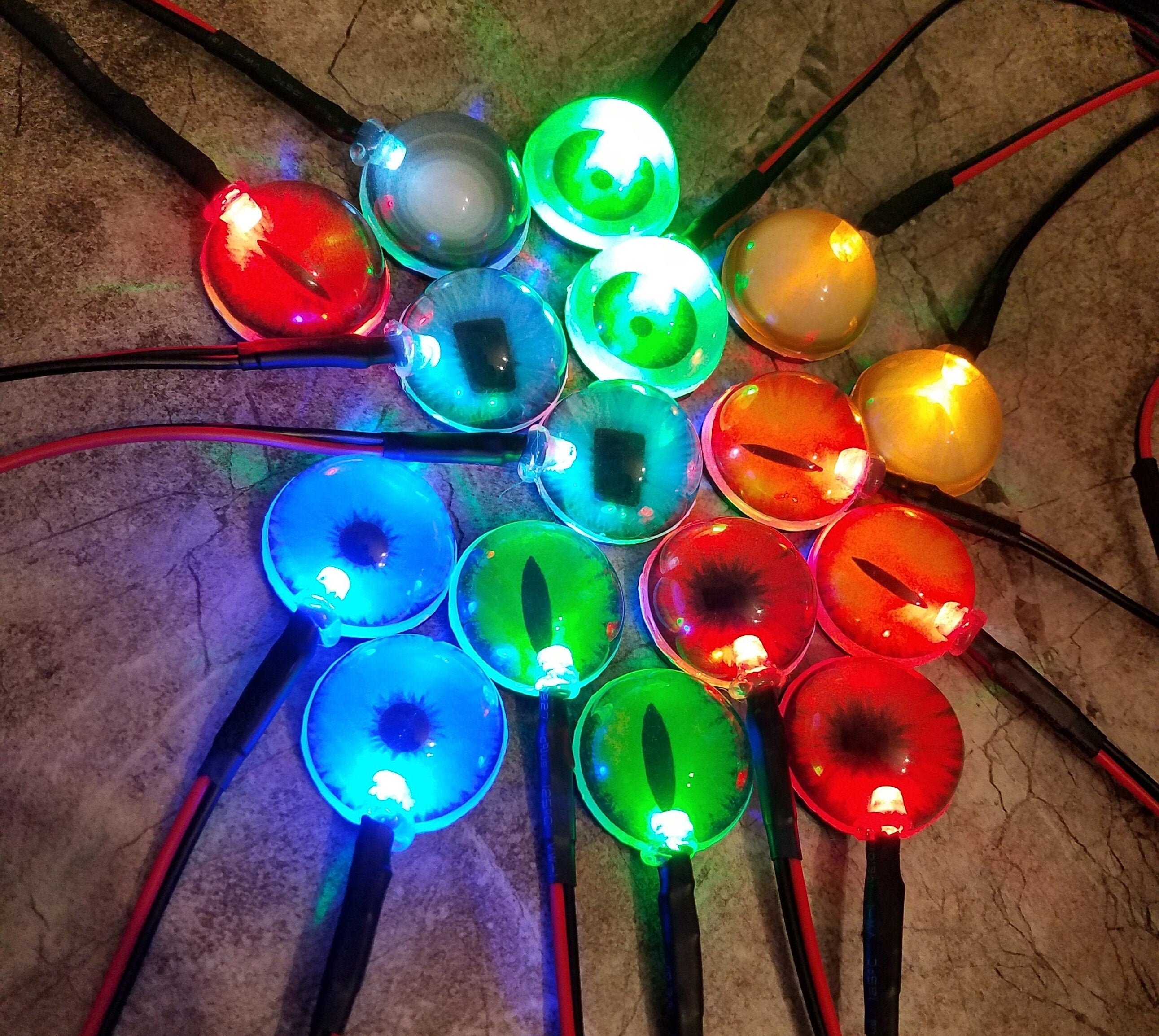 LED Costume / Fursuit Eyes (power Options!) - Custom - 1.25 - 2 ...