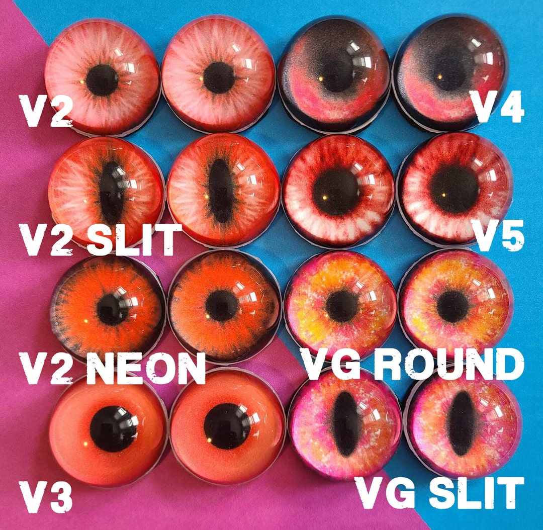 Custom Fursuit Eyes ( Tons of Styles and Colors!) 1" - 2"* - Etsy