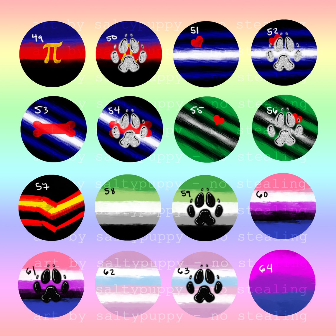 LGBTQIAP Buttons Pronouns Flags Pride Ally Kink and | Etsy