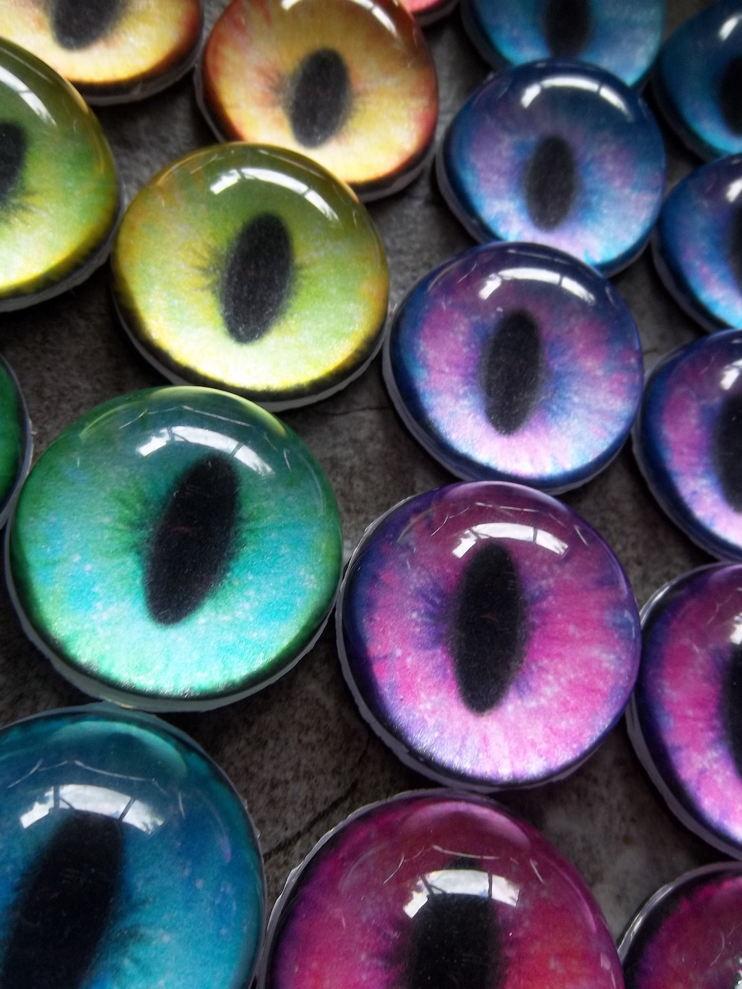 Galaxy Slit Fursuit Eyes - Custom - .75 - 2 - Acrylic 3-D Follow Me ...