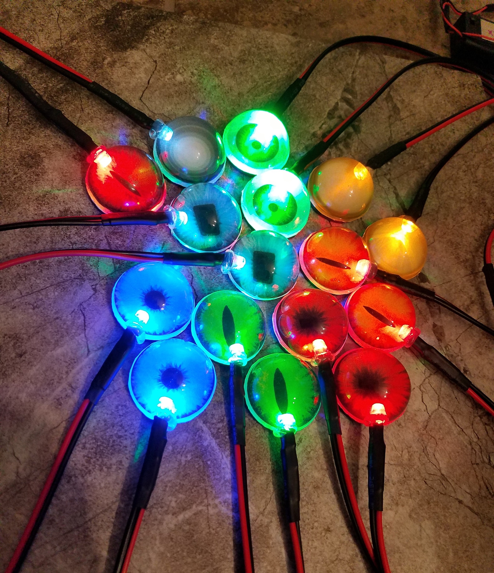 LED Costume / Fursuit Eyes AA Pack Custom 1.5 - Etsy