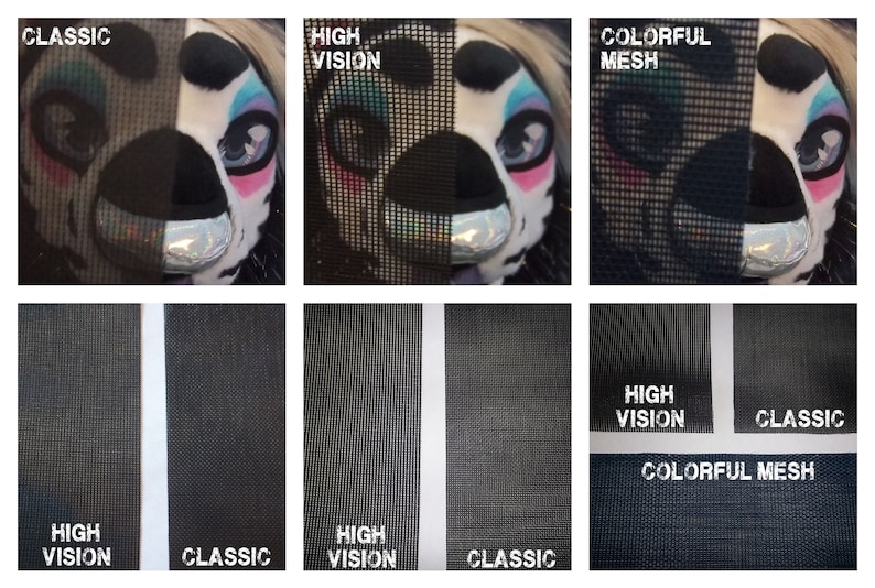 Fursuit / Costume Eye Mesh lots of Colors NO TRACKING - Etsy UK