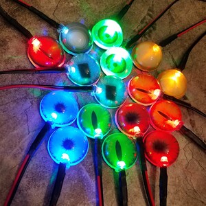 LED Costume / Fursuit Eyes (power Options!) - Custom - 1.5" - 2 ...