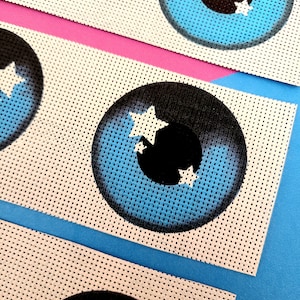 Toony Fursuit Eye Mesh Stars - Etsy