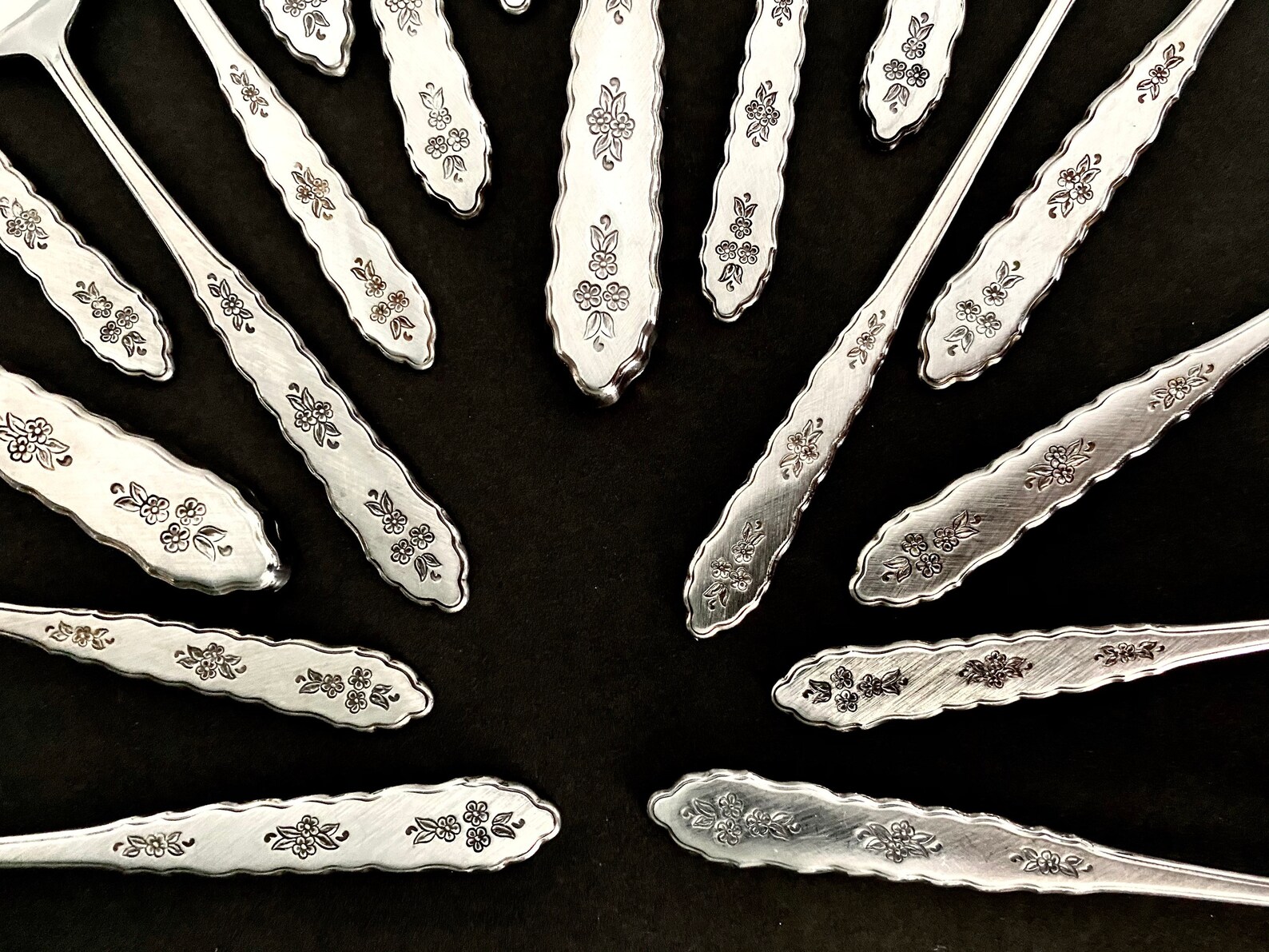 Oneida FLORAL BOUQUET Stainless Flatware Discontinued Pattern - Etsy