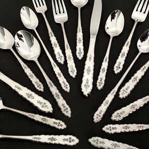 Oneida FLORAL BOUQUET Stainless Flatware Discontinued Pattern CHOICE - Etsy