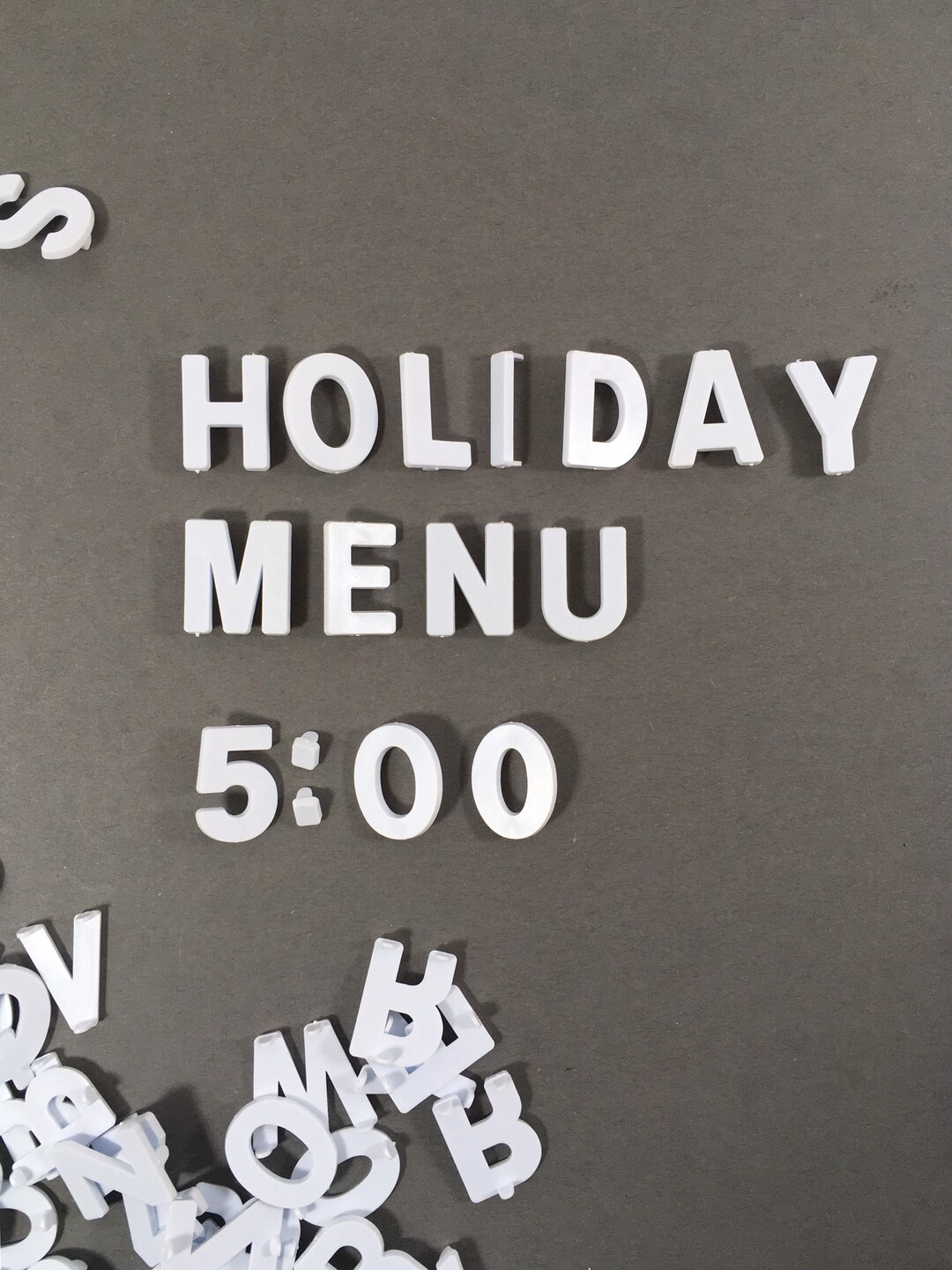 Vintage Marquee Sign Letters and Numbers Unitype Graphics White Plastic ...