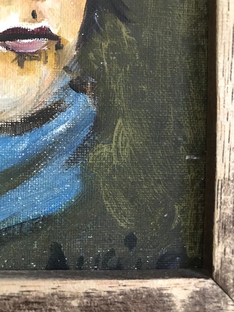 Boy in Blue Original Portrait Painting by Augie | Etsy