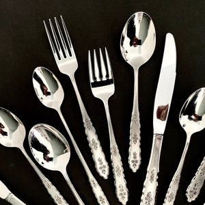 Oneida FLORAL BOUQUET Stainless Flatware Discontinued Pattern CHOICE - Etsy