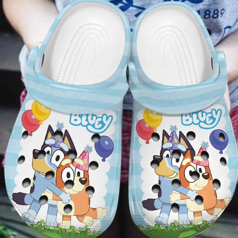 Personalized Bluey Family Birthday Clog Shoes, Clogs Shoes for Men ...