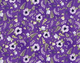 Purple rose fabric | Etsy