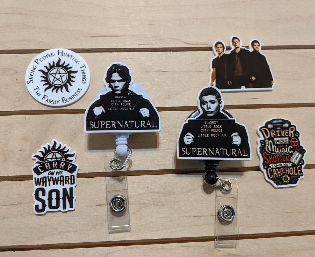 Supernatural Badge Reel, Supernatural Earrings , Winchester Boys ...