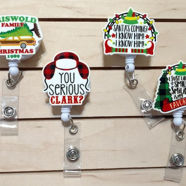 Christmas Badge Reel - Etsy