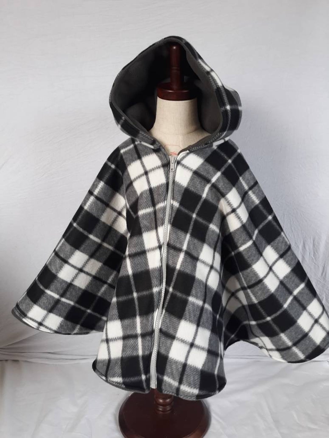 Kids Car Seat Poncho, Fleece Car Seat Poncho, Zipper Front Poncho ...