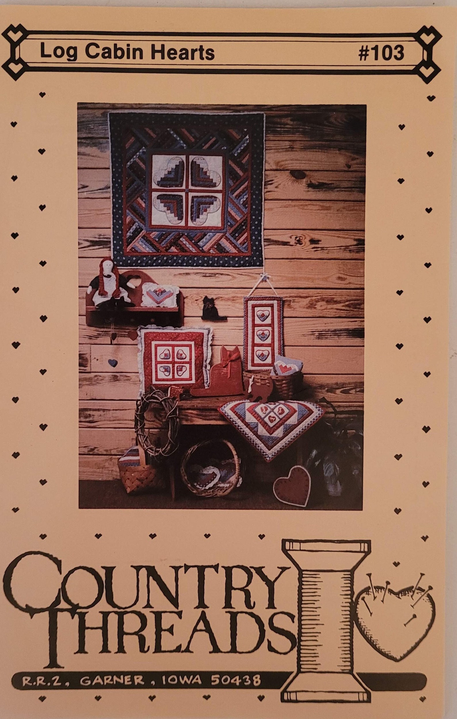 Log Cabin Wall Quilt Pattern, Pillow Pattern, Wall Hanging, Log Cabin ...