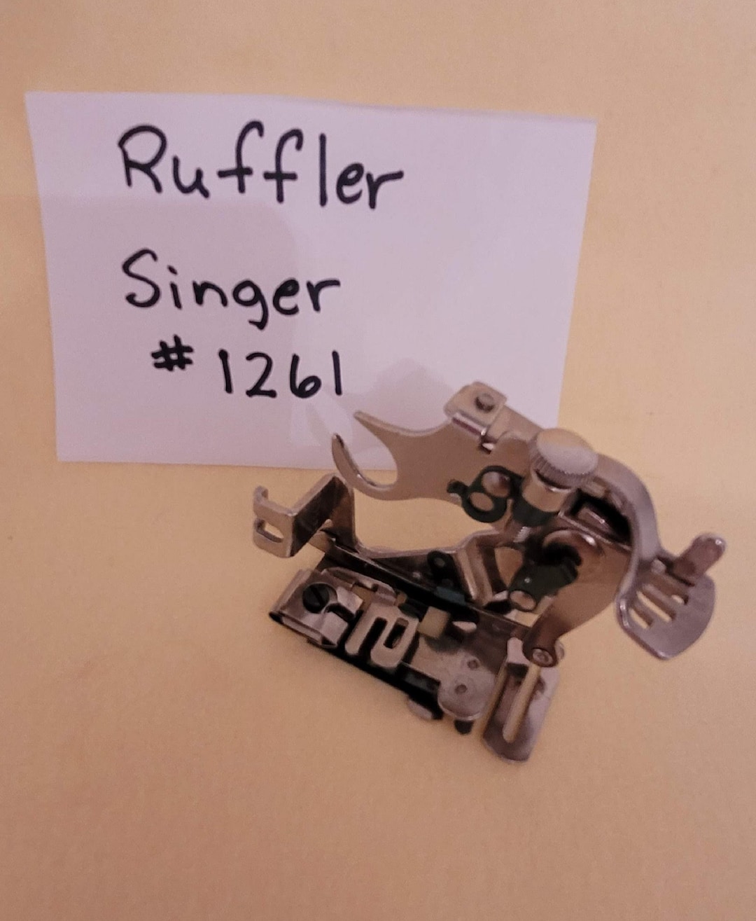 Ruffler Foot, Vintage Singer #1261, Featherweight Attachment Ruffler ...