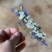 Natural Lavender Hair Comb Violet and White Floral Comb Magaela Wedding ...